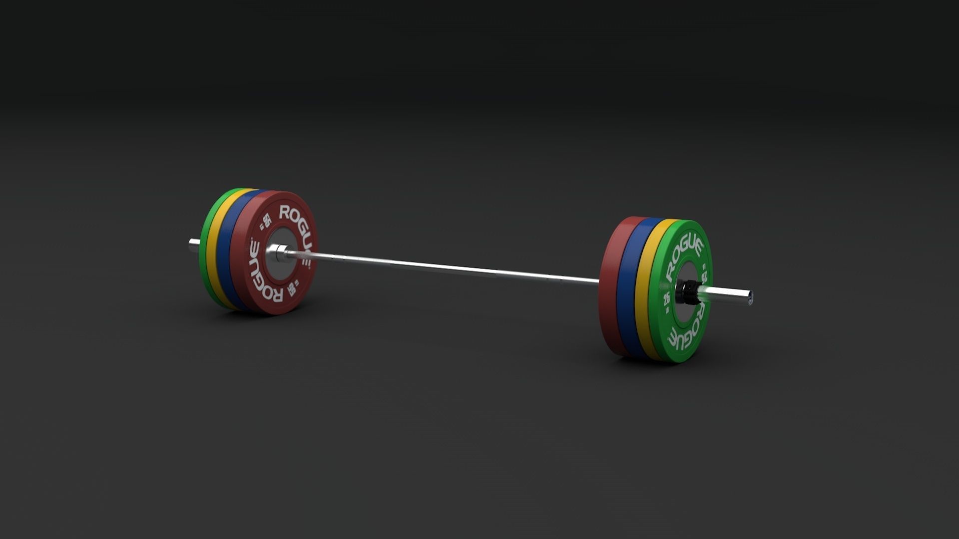 Olympic Weightlifting Barbell Crossfit 3D model | CGTrader