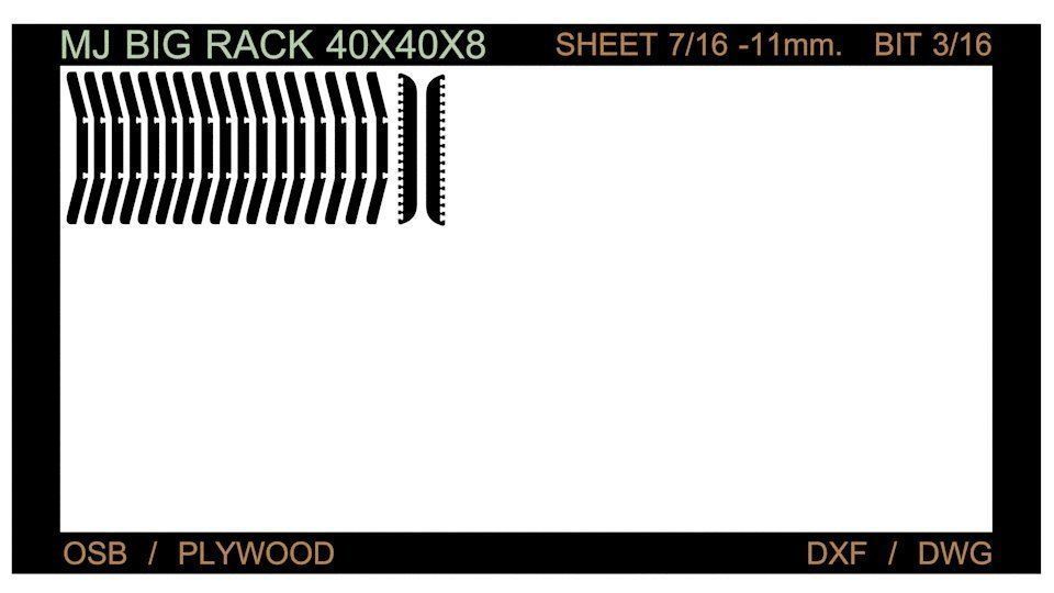 Rack DECA for CNC router cut 3D model 3D printable | CGTrader