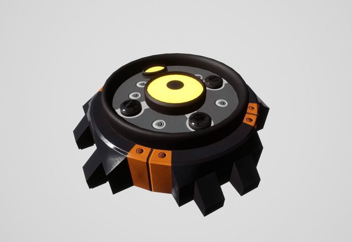 Sci-fi sticky mine free VR / AR / low-poly 3D model | CGTrader