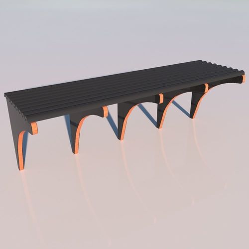 3D model Bench 03 VR / AR / low-poly | CGTrader