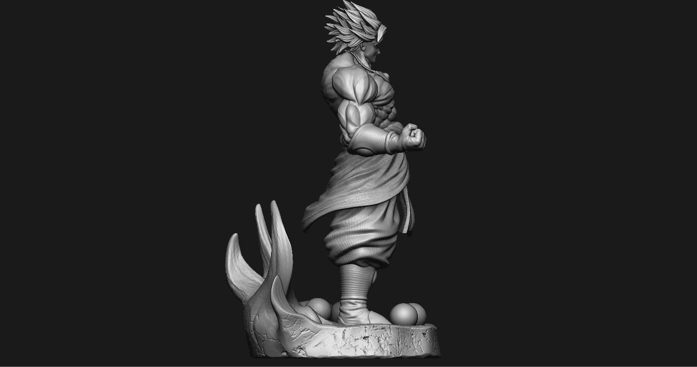 Broly - Dragonball FighterZ - High quality Figure 3D model 3D printable ...
