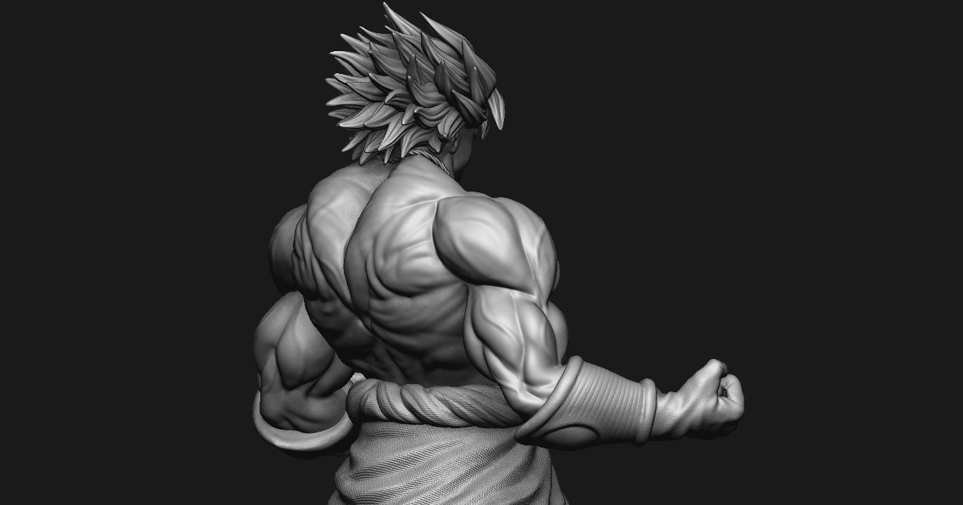 Broly - Dragonball FighterZ - High quality Figure 3D model 3D printable ...