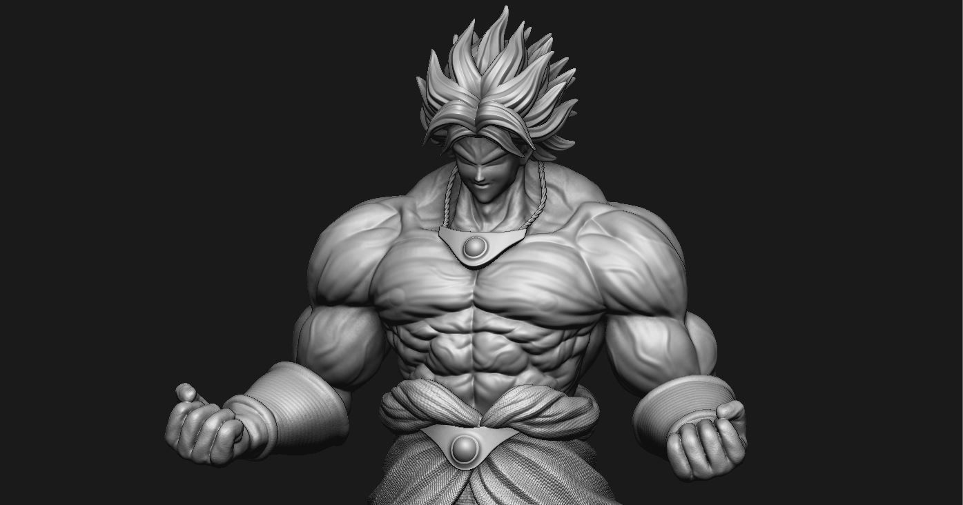 Broly - Dragonball FighterZ - High quality Figure 3D model 3D printable ...