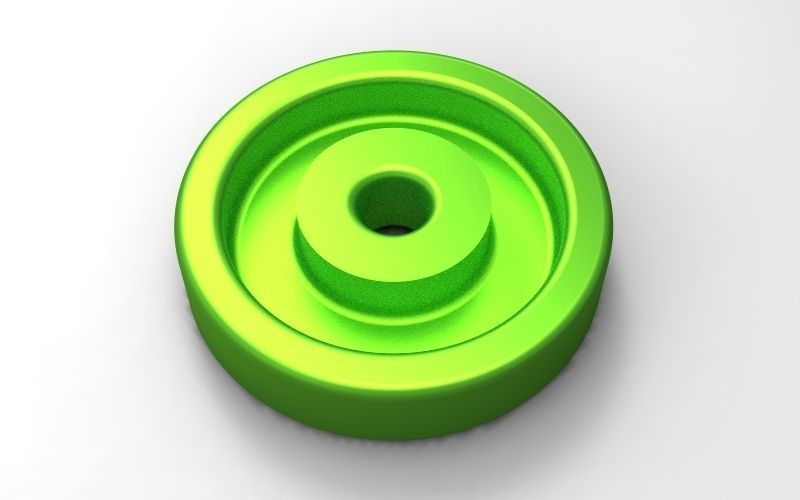flywheel plastic wheel free 3D model | CGTrader