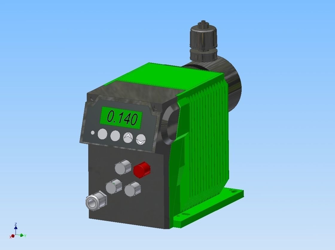 Dosing pump free 3D model | CGTrader