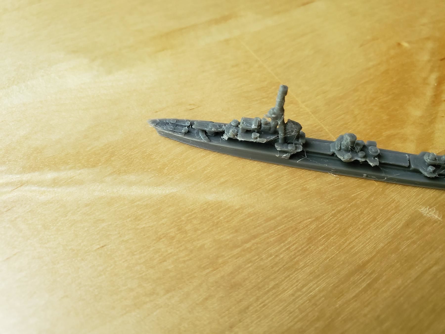 German Type 1936A Destroyer 3D model 3D printable | CGTrader
