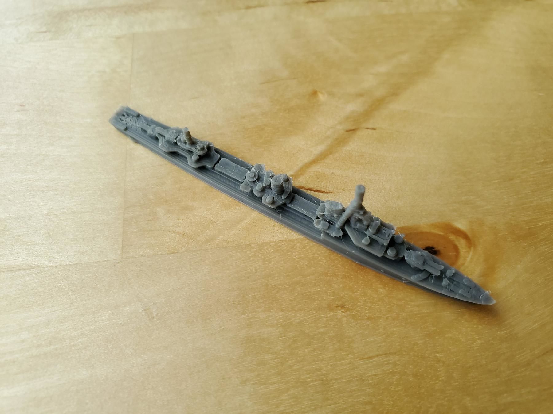 German Type 1936A Destroyer 3D model 3D printable | CGTrader