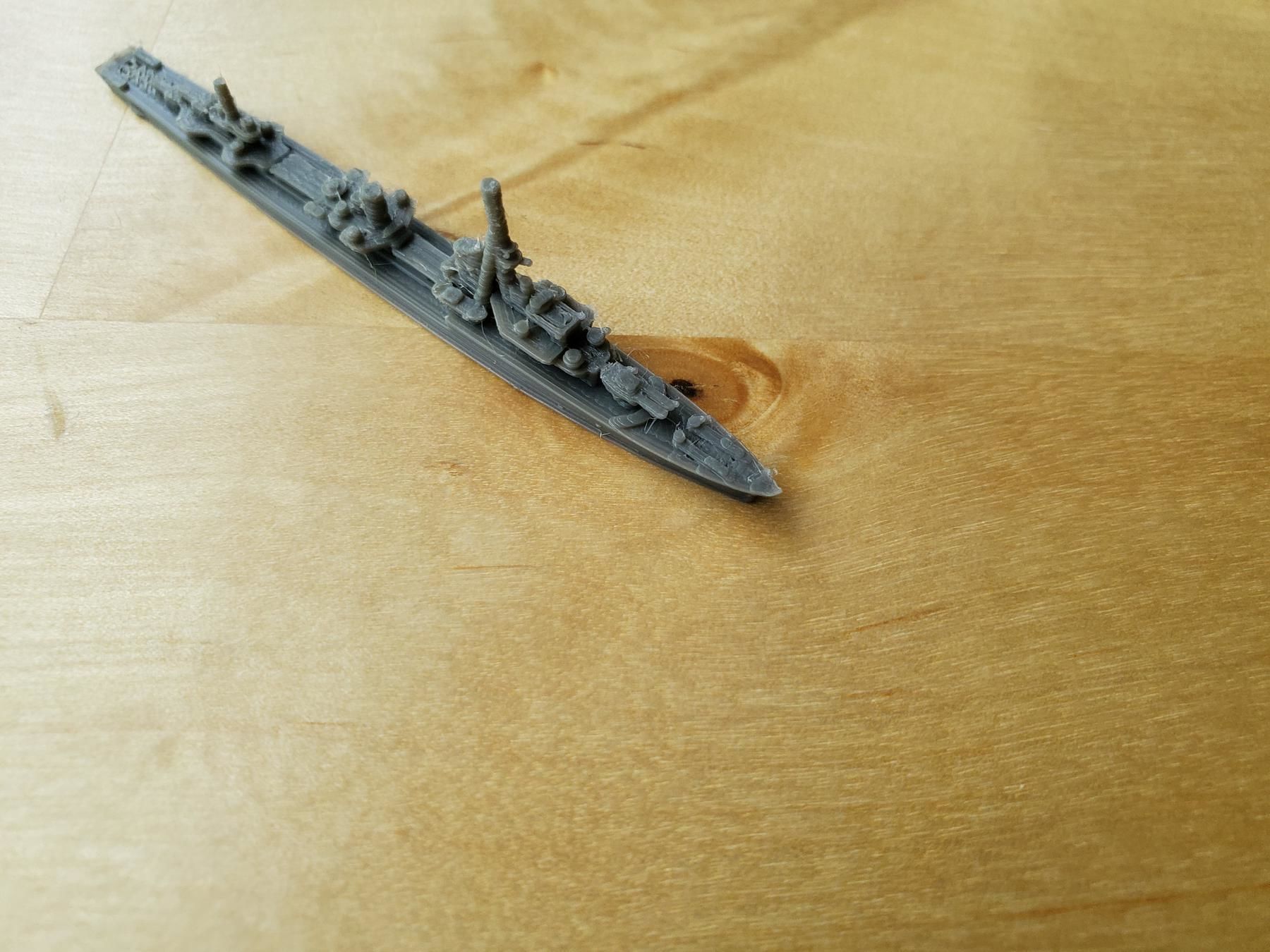 German Type 1936A Destroyer 3D model 3D printable | CGTrader