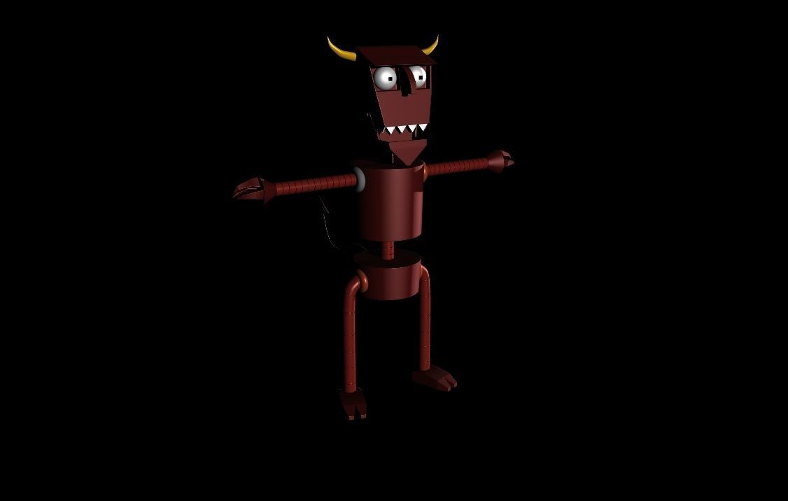 3D model Devil Robot Futurama VR / AR / low-poly | CGTrader