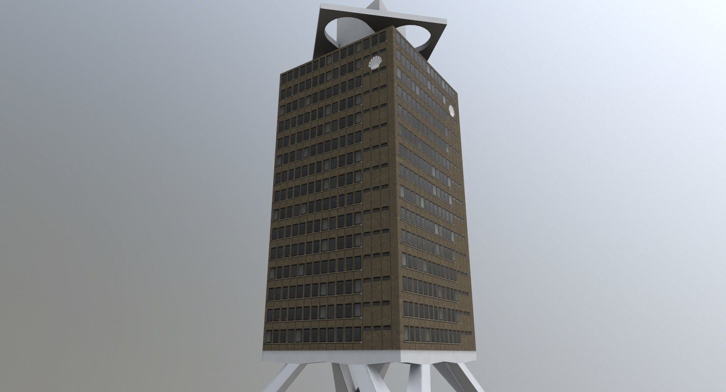 3D model Amsterdam ADAM Toren VR / AR / low-poly | CGTrader