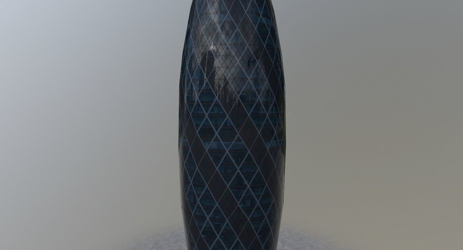 3D model London Gherkin Building VR / AR / low-poly | CGTrader