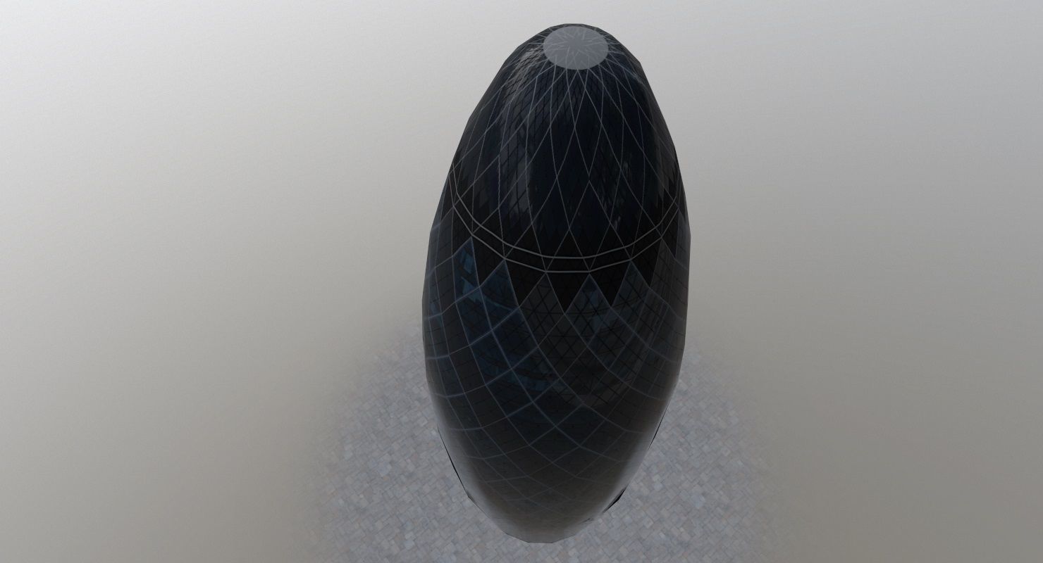 3D model London Gherkin Building VR / AR / low-poly | CGTrader