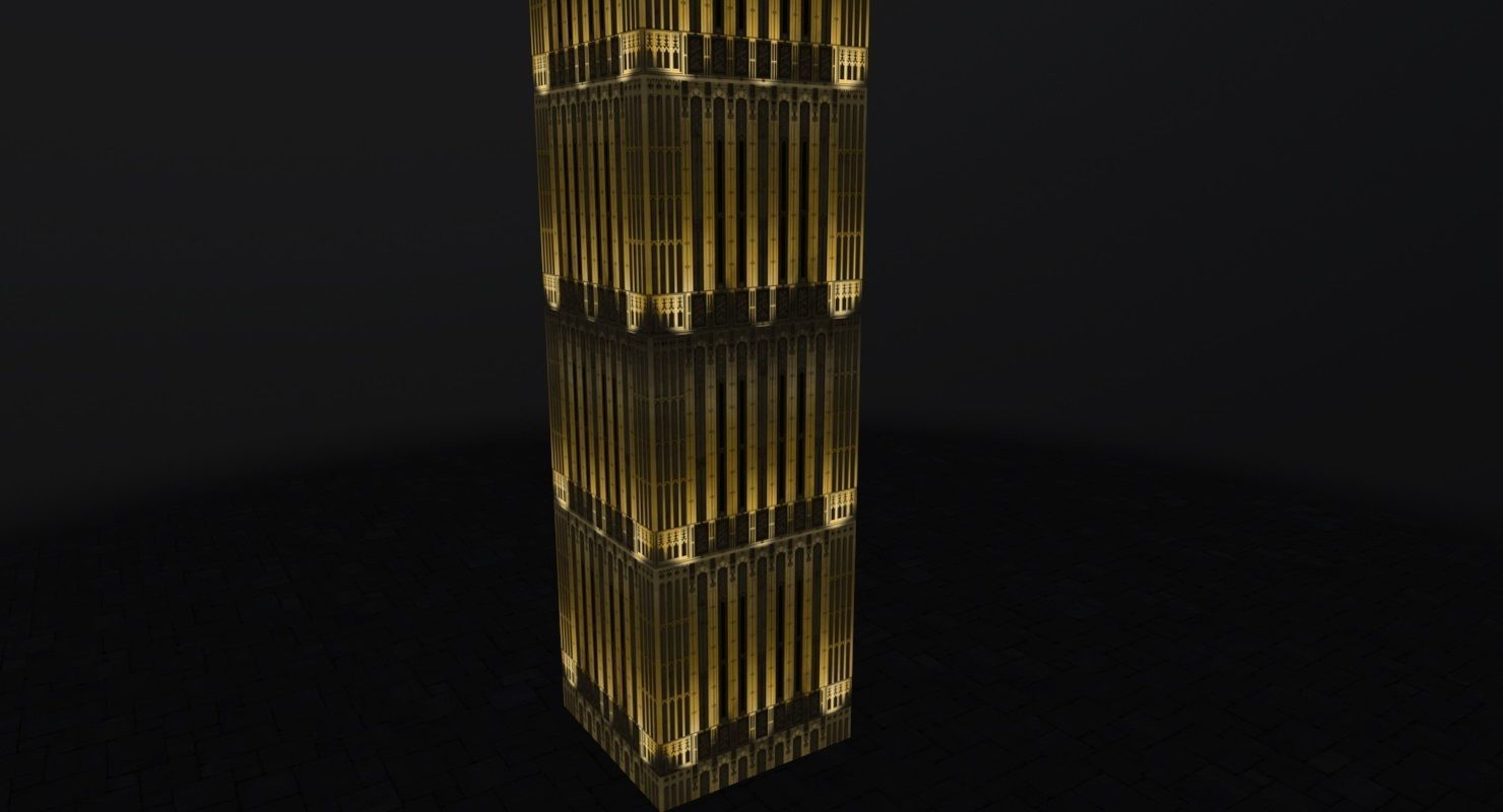 3D model London Big Ben VR / AR / low-poly | CGTrader