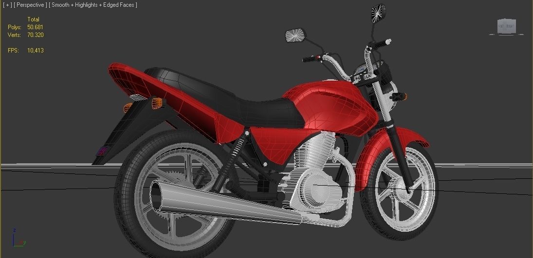 motorcycle 150cc 3D model | CGTrader