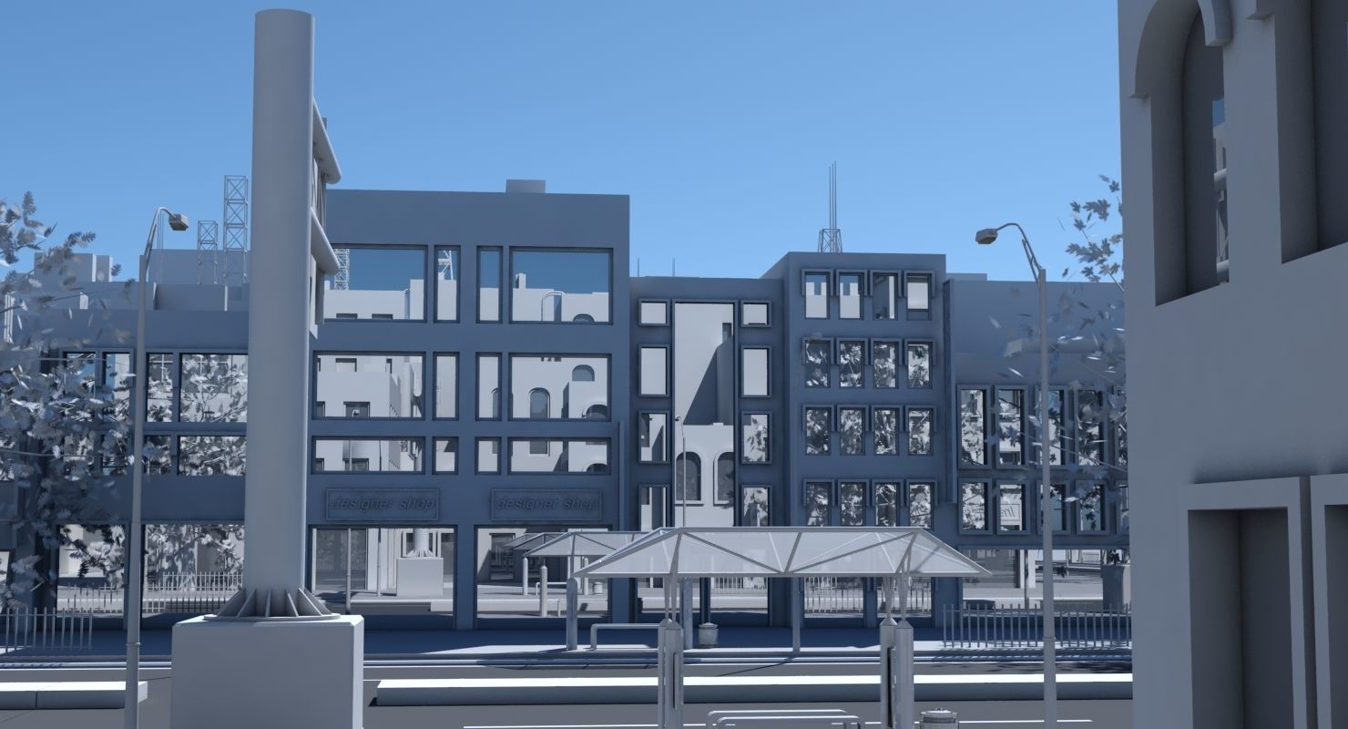 3D City Street 3D model | CGTrader