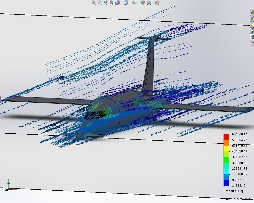 canard Jet flow simulation free 3D Model .ige .igs .iges - CGTrader.com