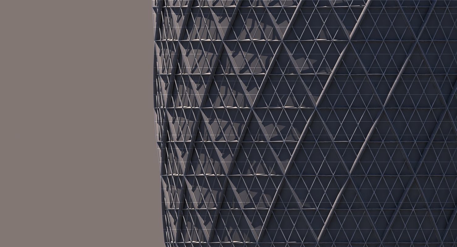 Gherkin Building 3D model | CGTrader