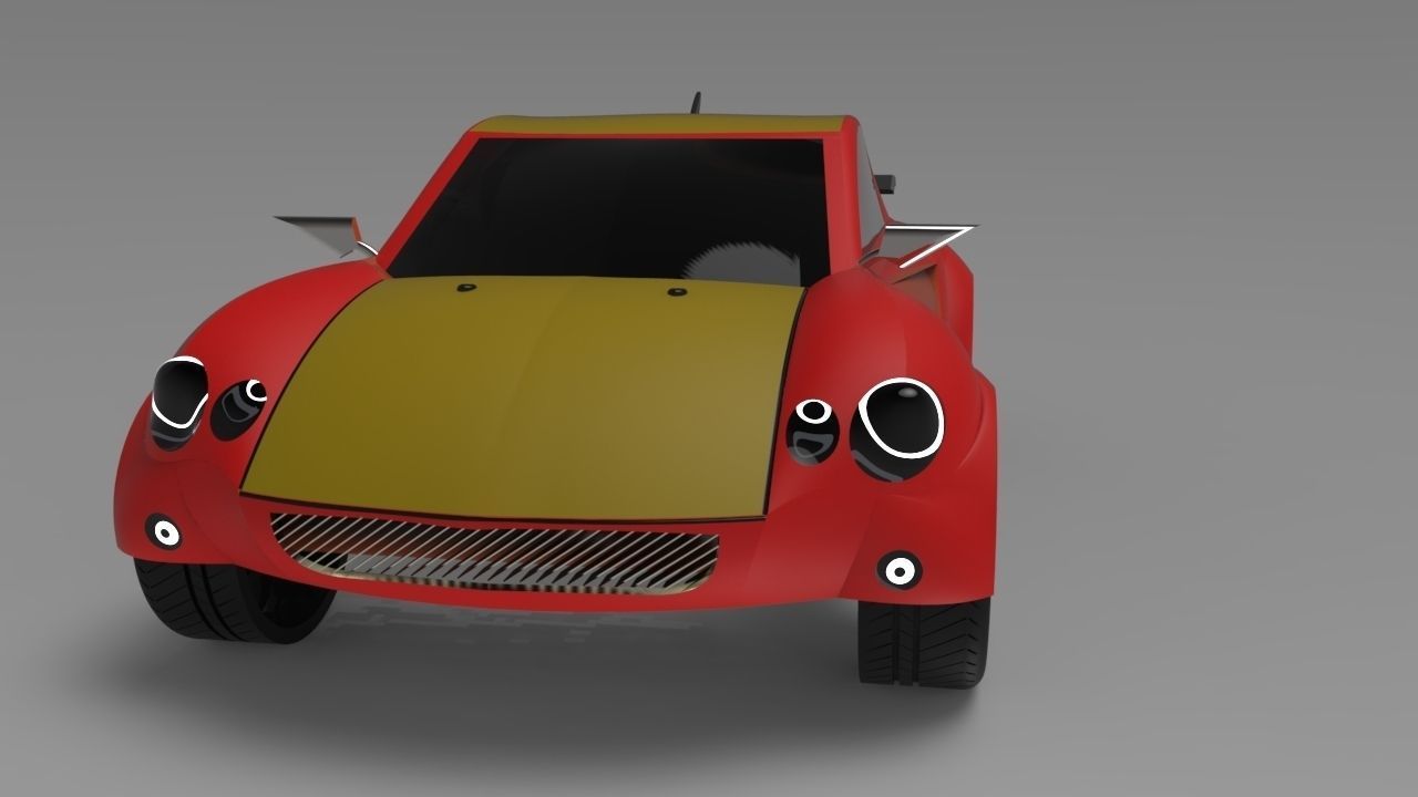 car rhino classic free 3D model | CGTrader