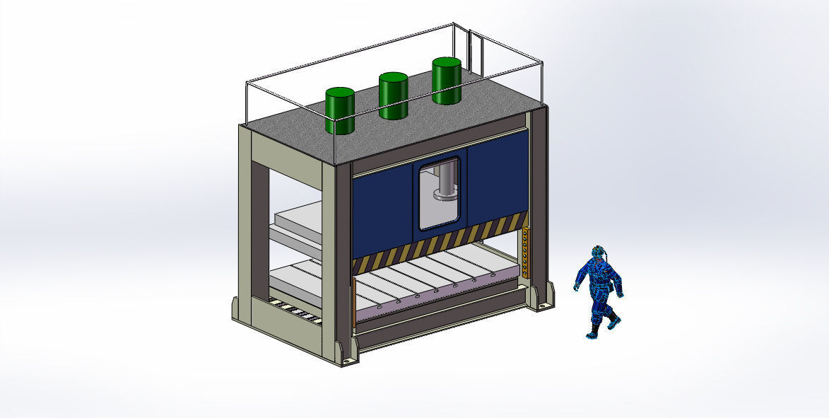 Machine Press 350Ton free 3D model | CGTrader