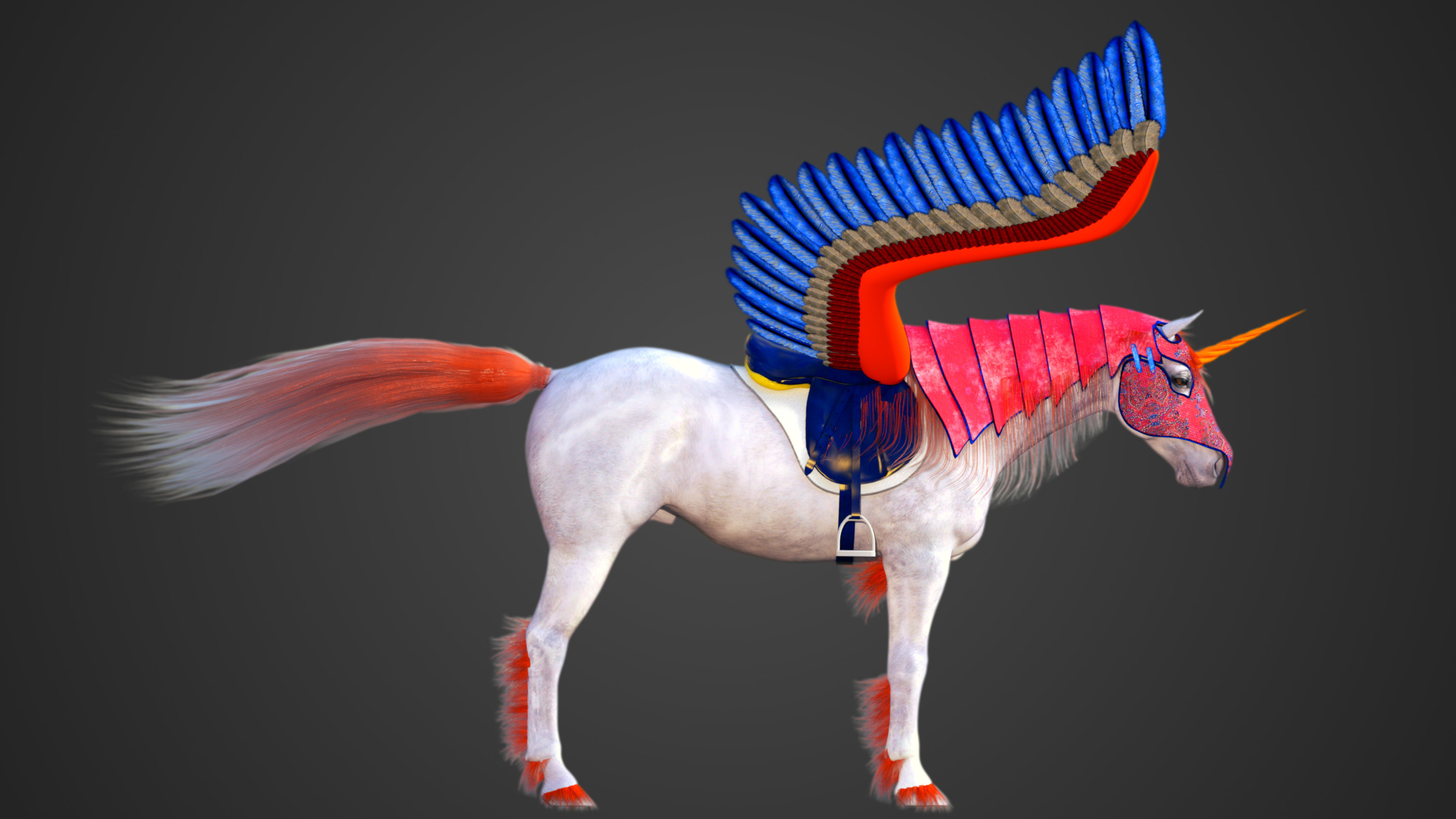 She-Ra And SwiftWind 3D model animated rigged | CGTrader