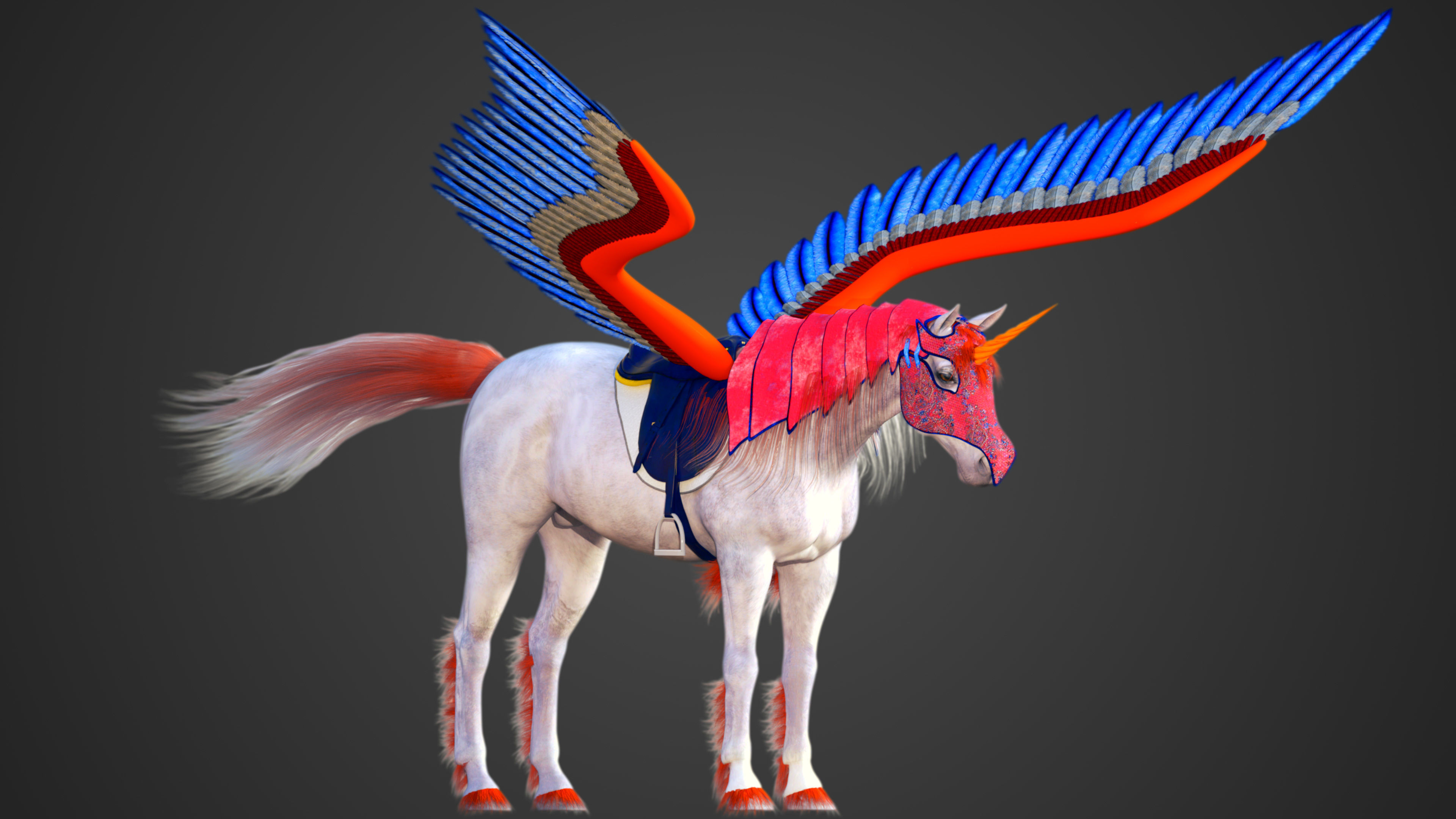 She-Ra And SwiftWind 3D model animated rigged | CGTrader