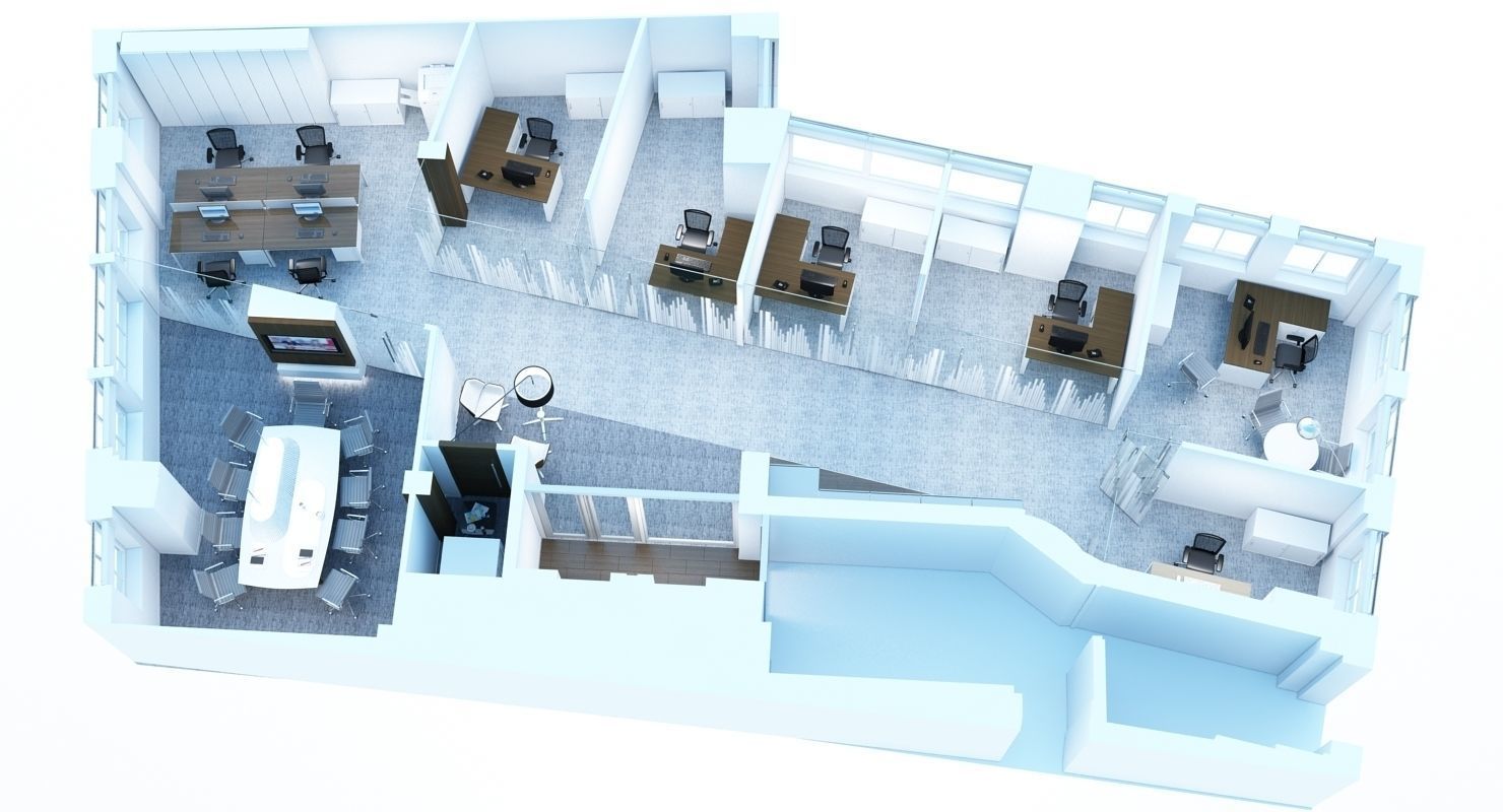 Full Office Interior 3D model | CGTrader