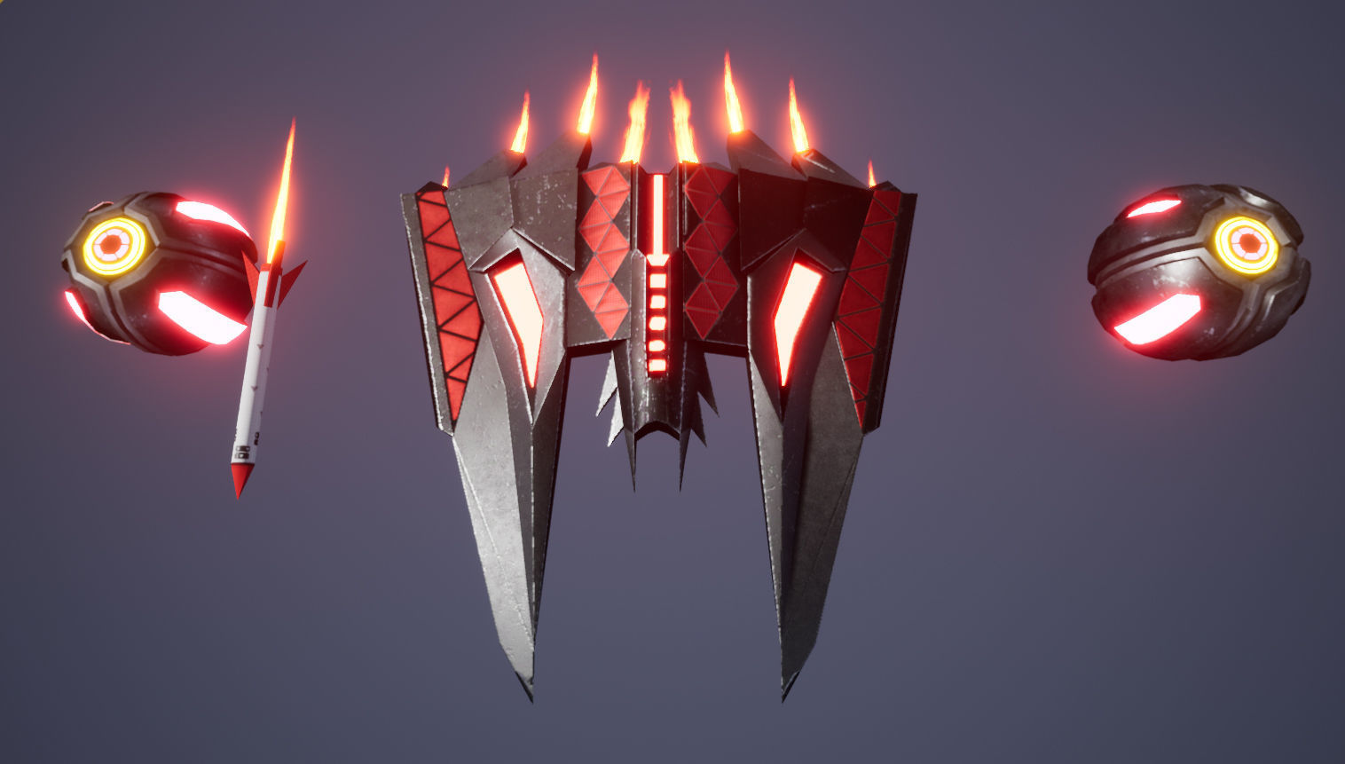 3D model Tyrean Evil Space Ship VR / AR / low-poly | CGTrader