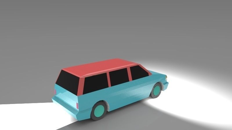 Mini Van free 3D model | CGTrader
