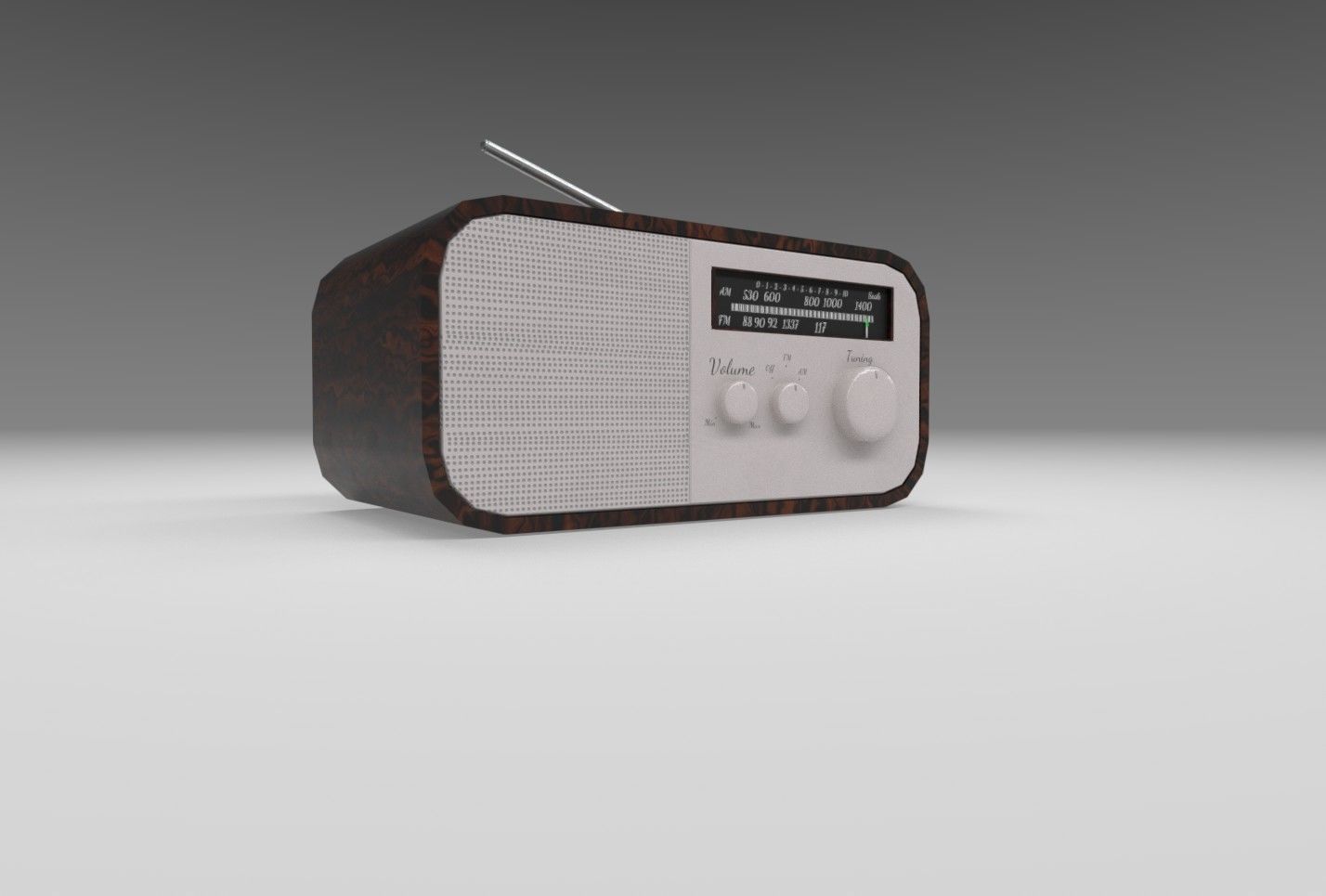 3D model 70s Radio VR / AR / low-poly | CGTrader