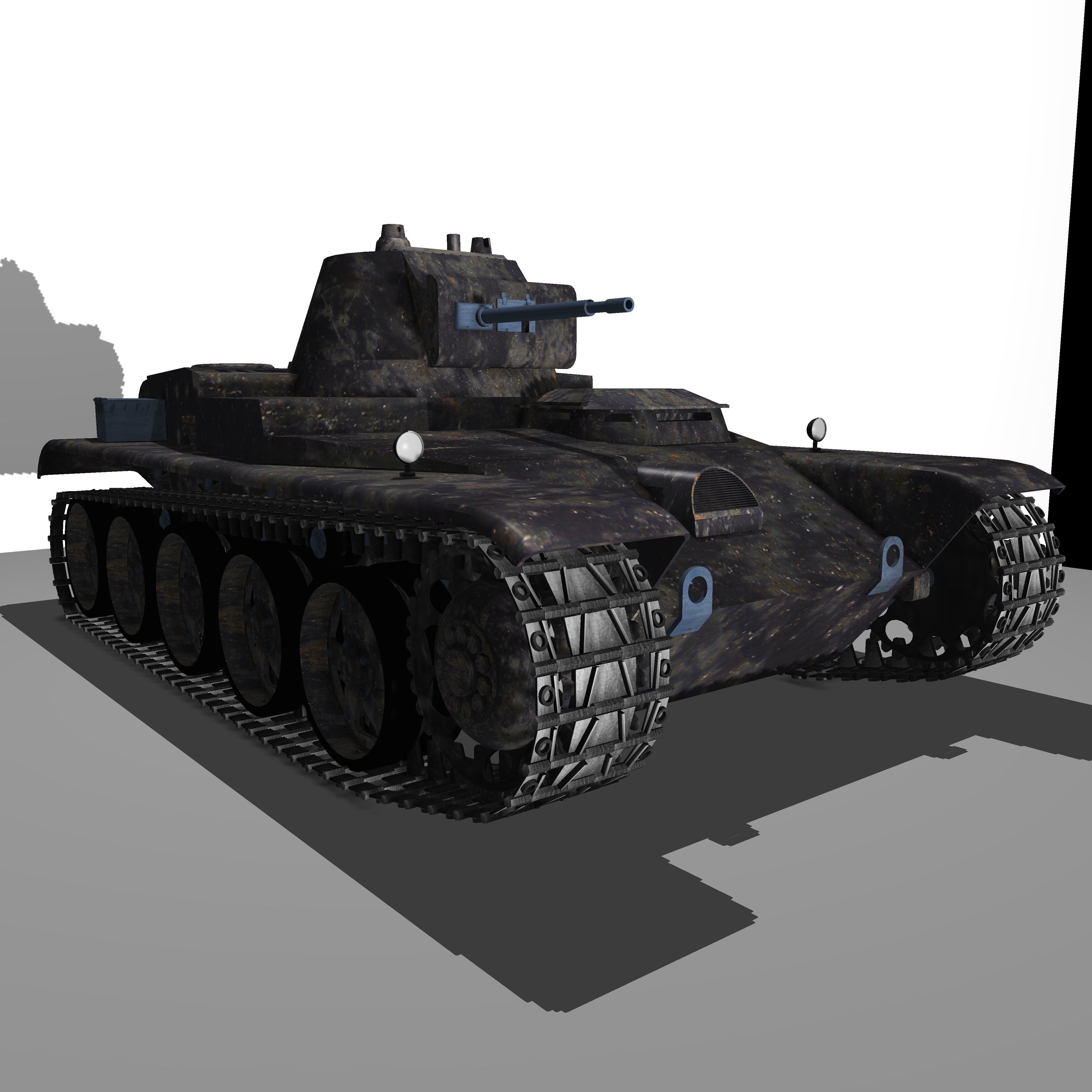 swedish tank L601 3D model | CGTrader