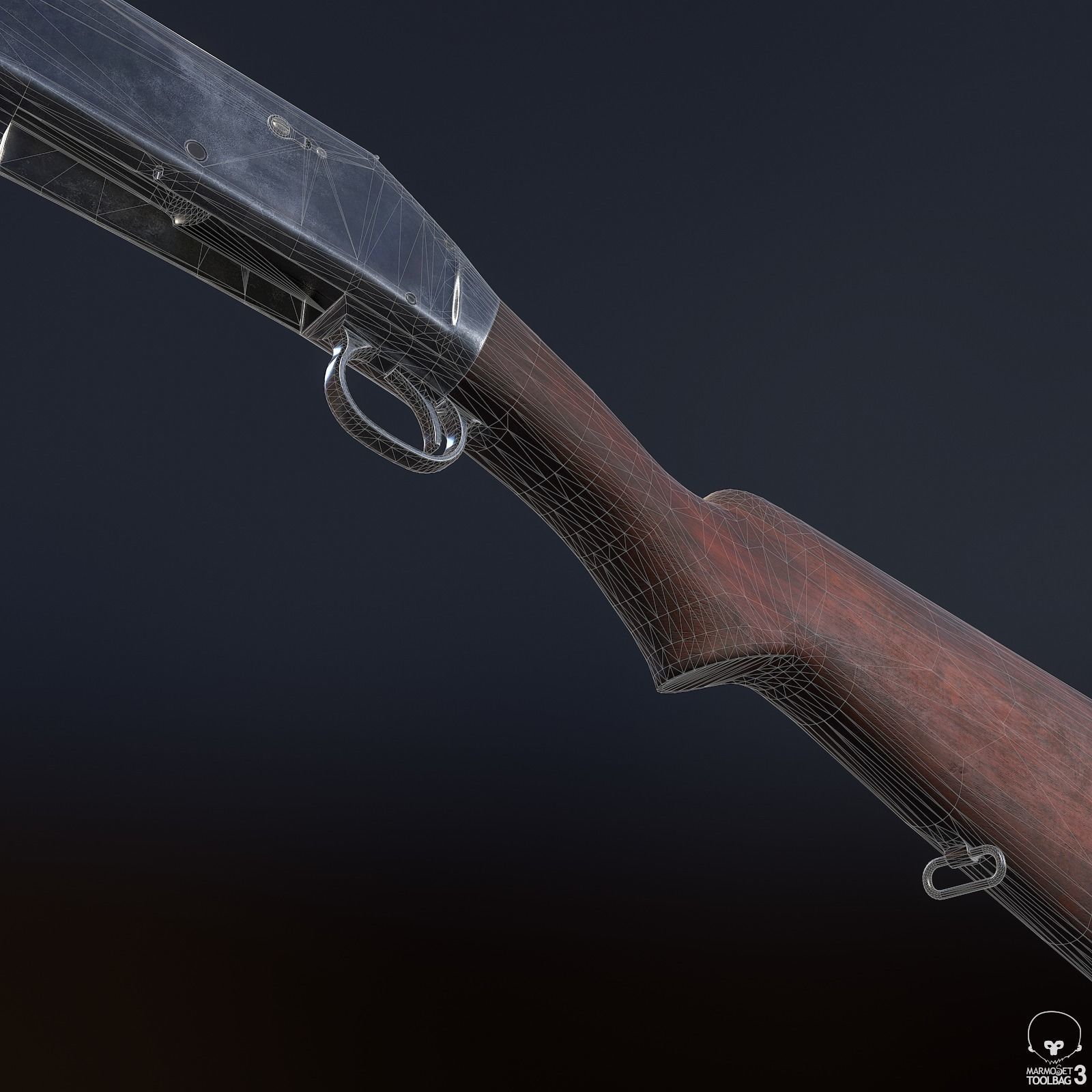 3D model M1897 Trench Gun VR / AR / low-poly | CGTrader