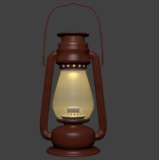 LALTEN OLD DAYS LAMP USED IN VILLAGES 3D model | CGTrader