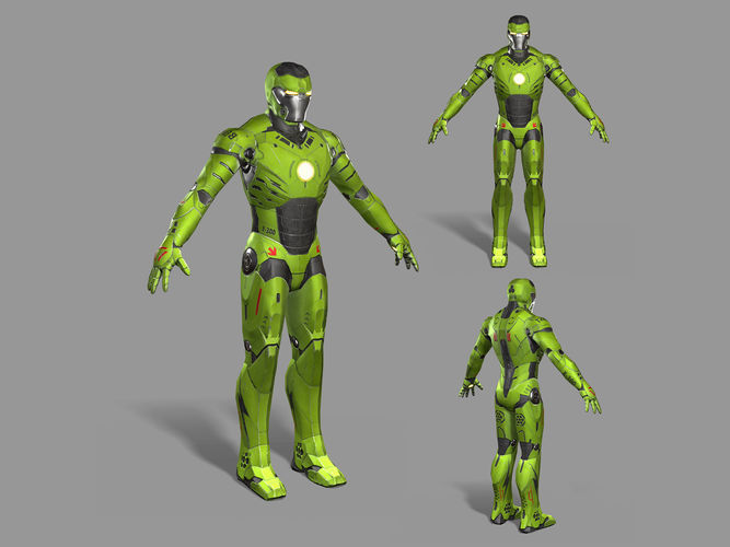 3D model Mech character VR / AR / low-poly | CGTrader