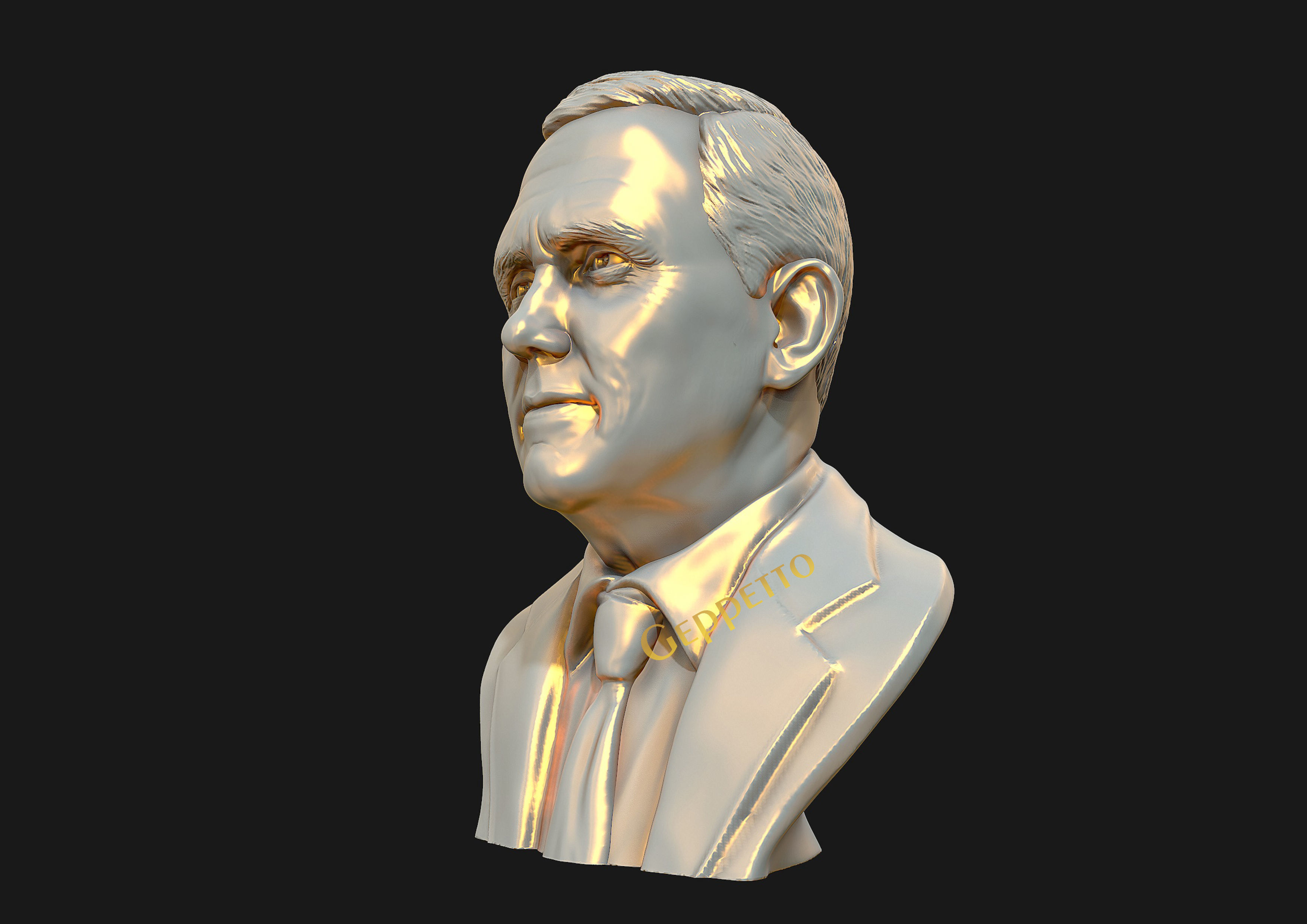Mike Pence bust sculpture 3D model 3D printable | CGTrader