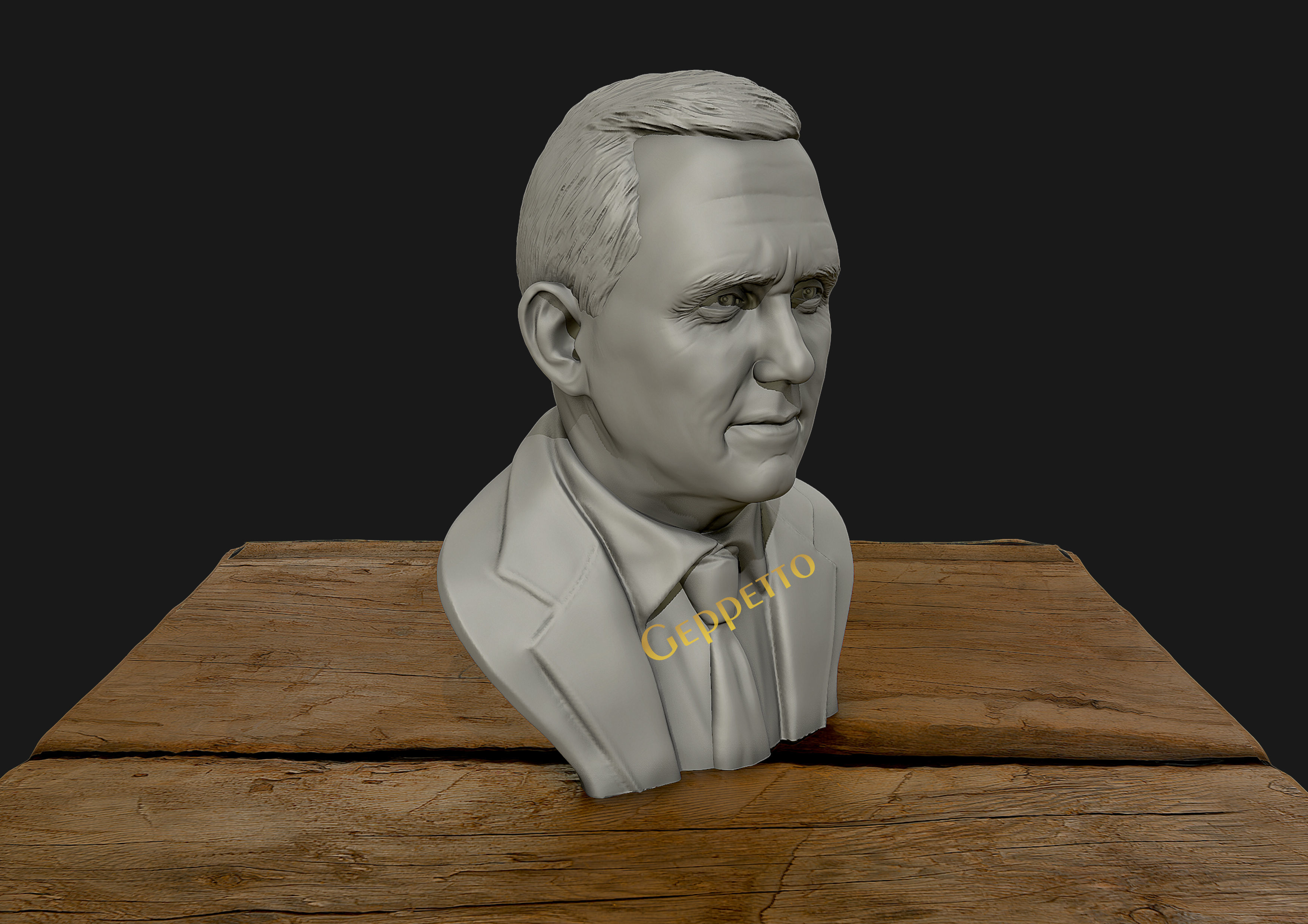 Mike Pence bust sculpture 3D model 3D printable | CGTrader