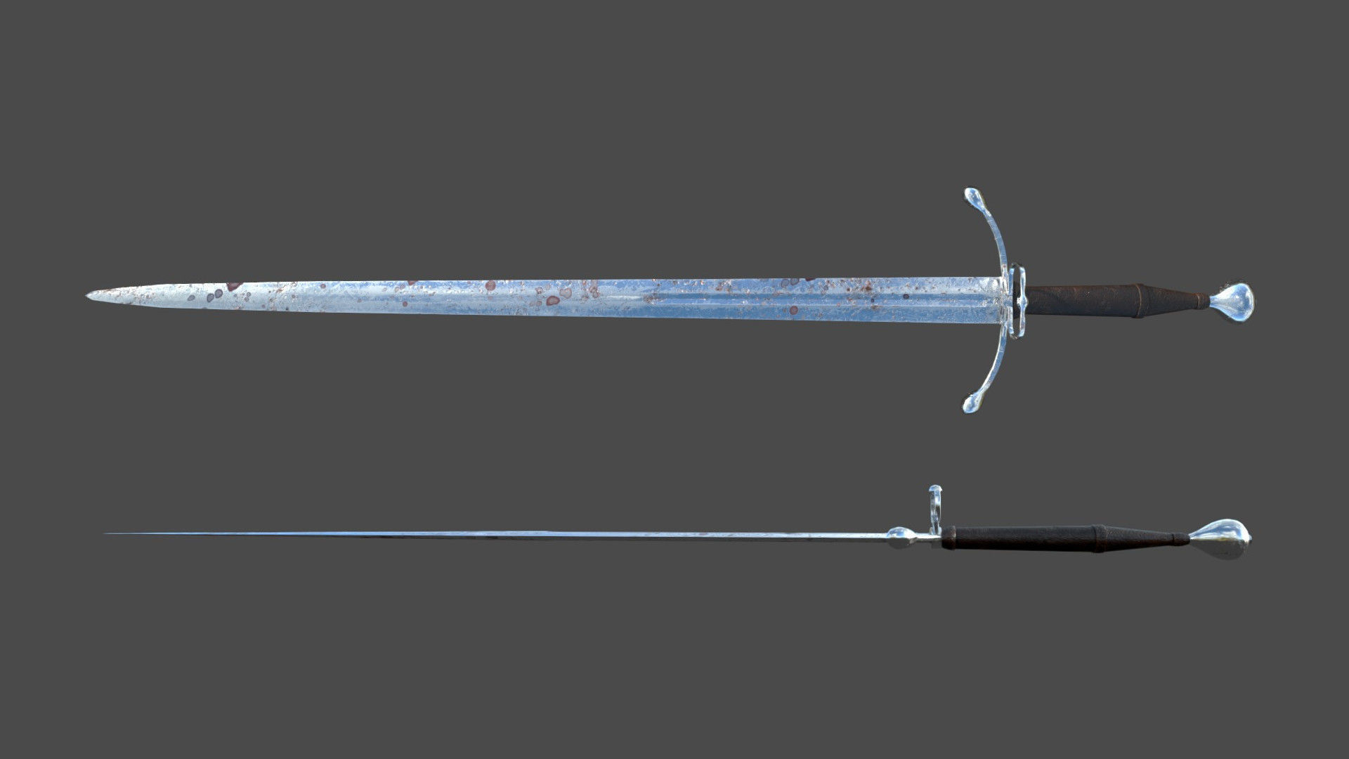 3D model Battle-worn Bastard Sword VR / AR / low-poly | CGTrader