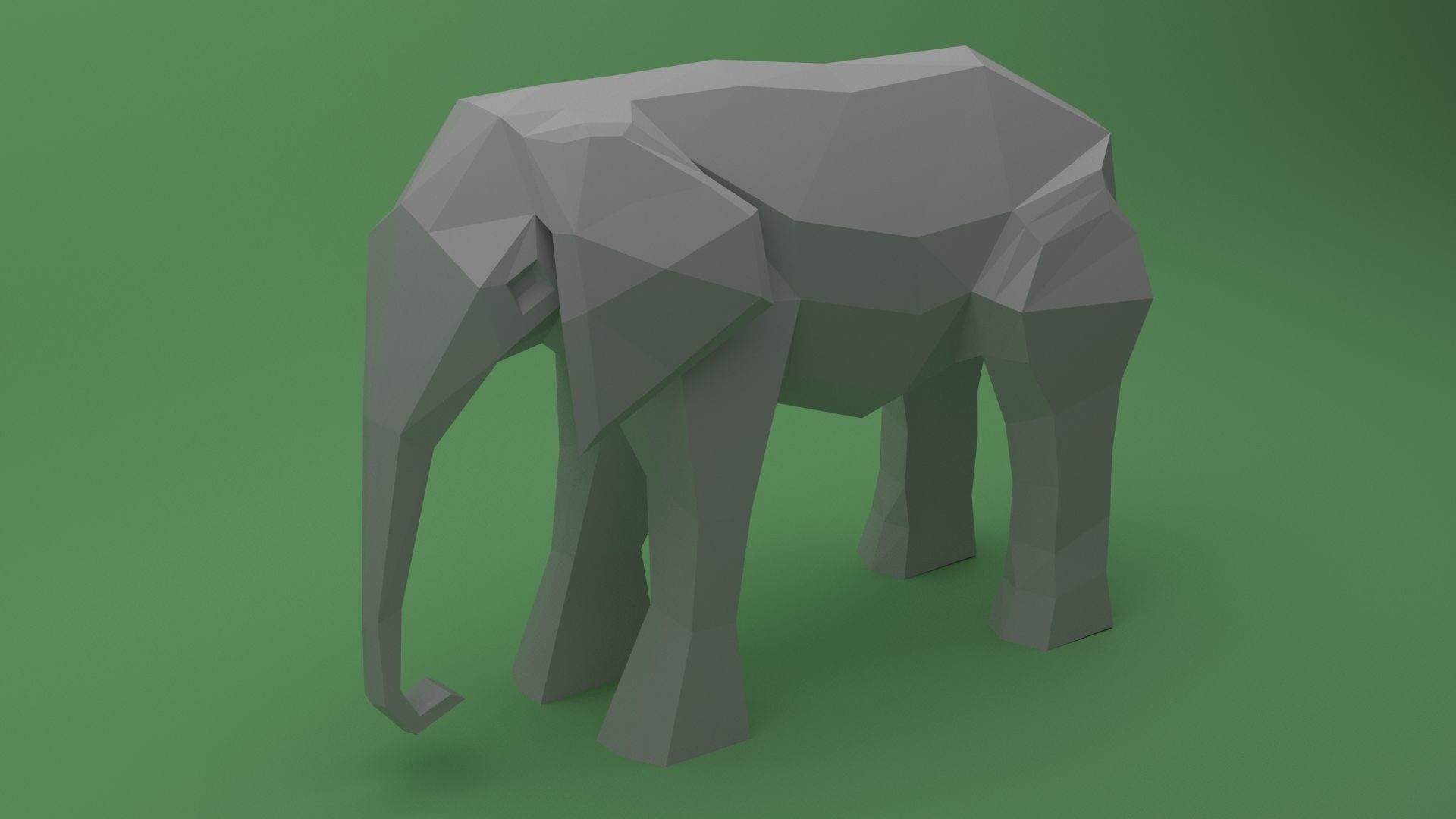 3D model Low Poly Elephant VR / AR / low-poly | CGTrader