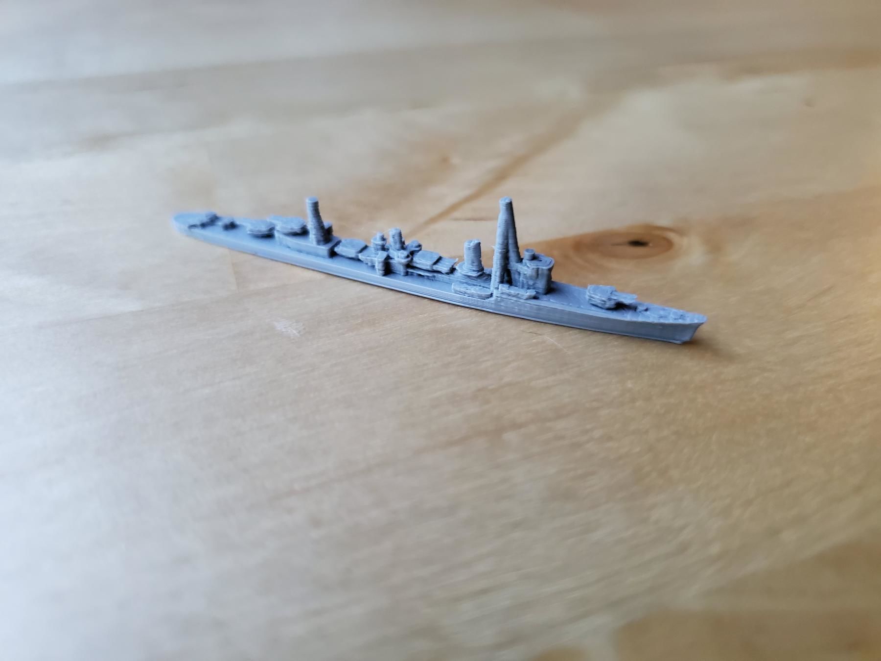 Japanese Asashio Class Destroyer Warship 3D model 3D printable | CGTrader