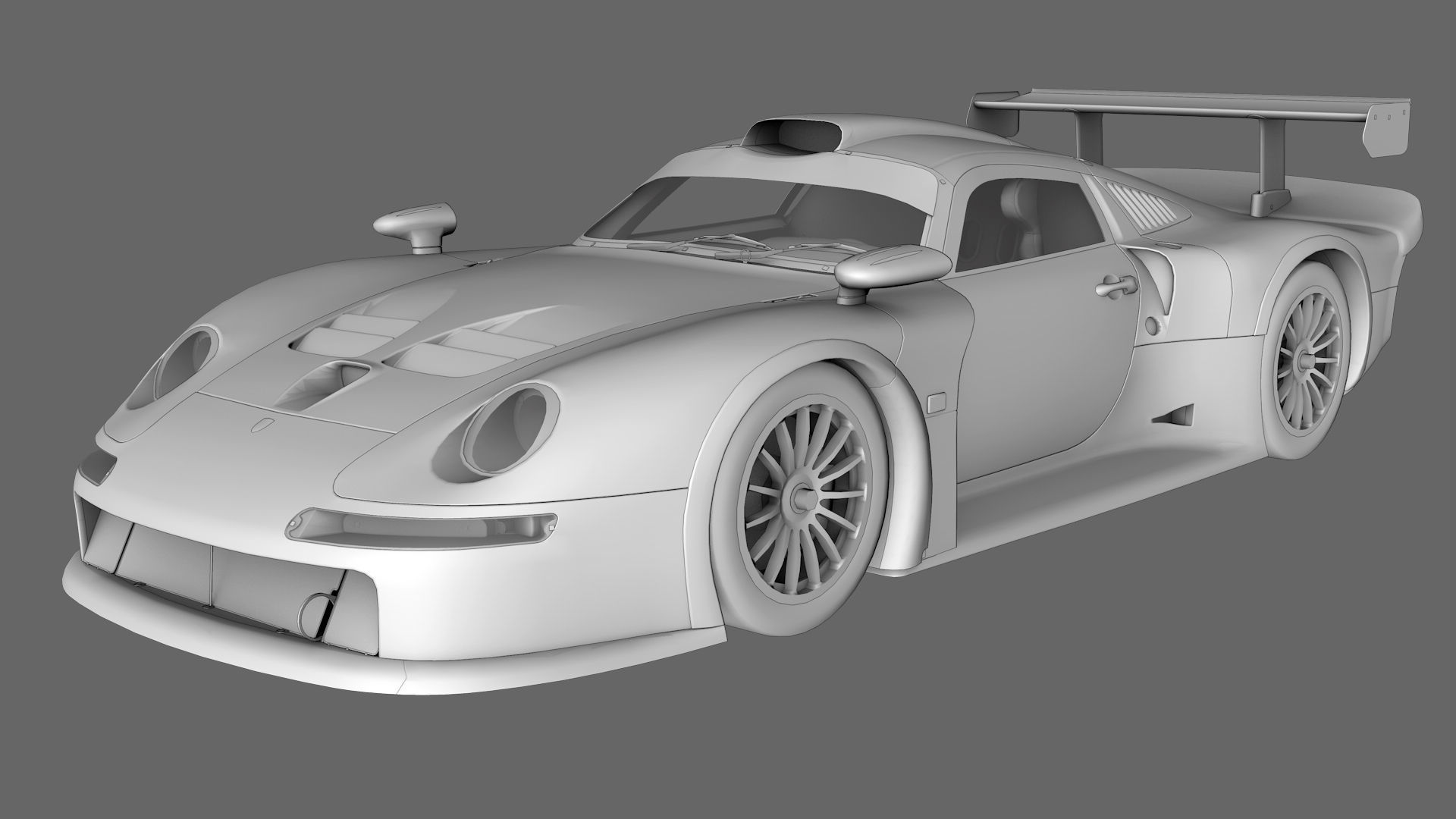 3D model Porsche 911 GT1 1996 VR / AR / low-poly | CGTrader