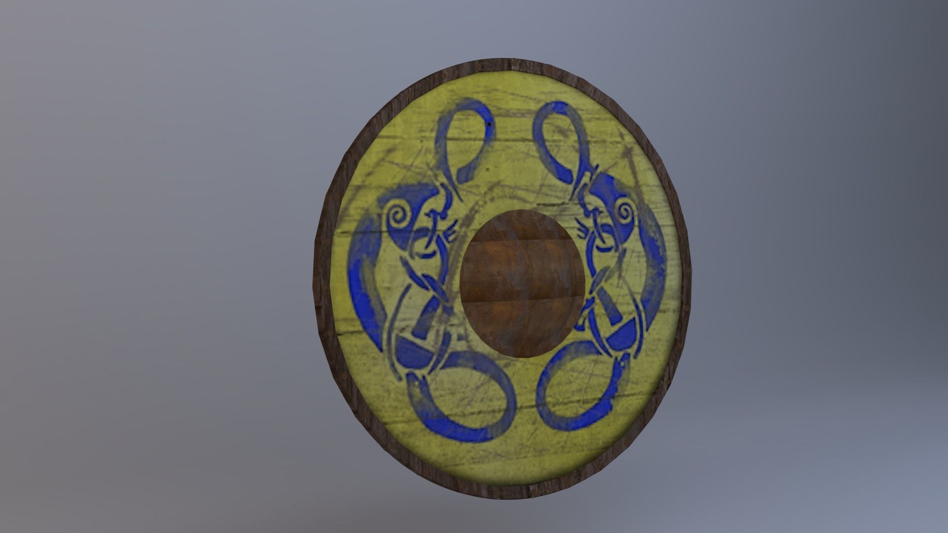 Viking Shield free 3D model | CGTrader