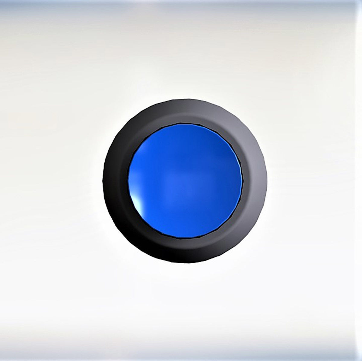 Button switch blue 3D model | CGTrader
