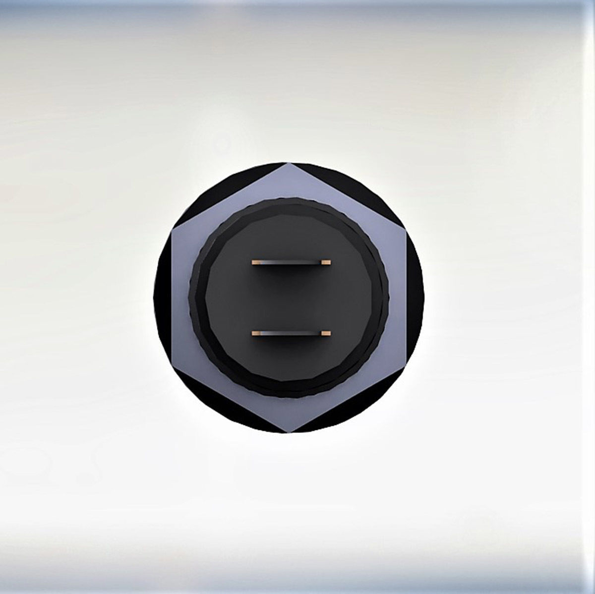 Button switch blue 3D model | CGTrader