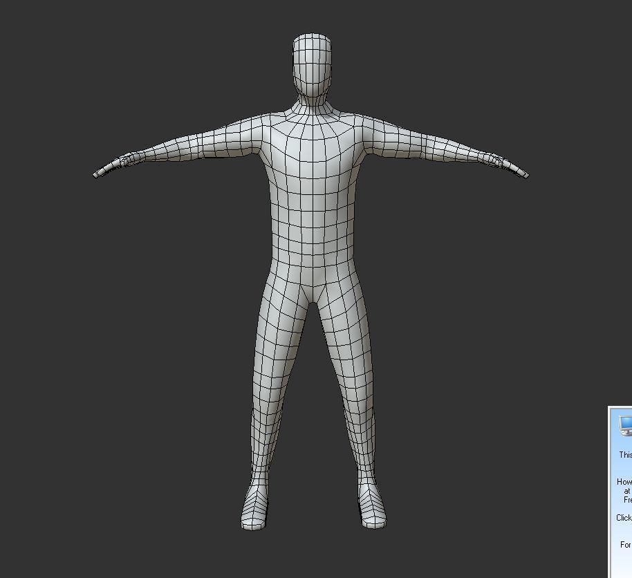 3D model Low Poly Base Human Male Character VR / AR / low-poly | CGTrader