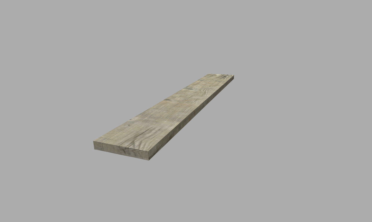 3D model low poly wood plank VR / AR / low-poly | CGTrader