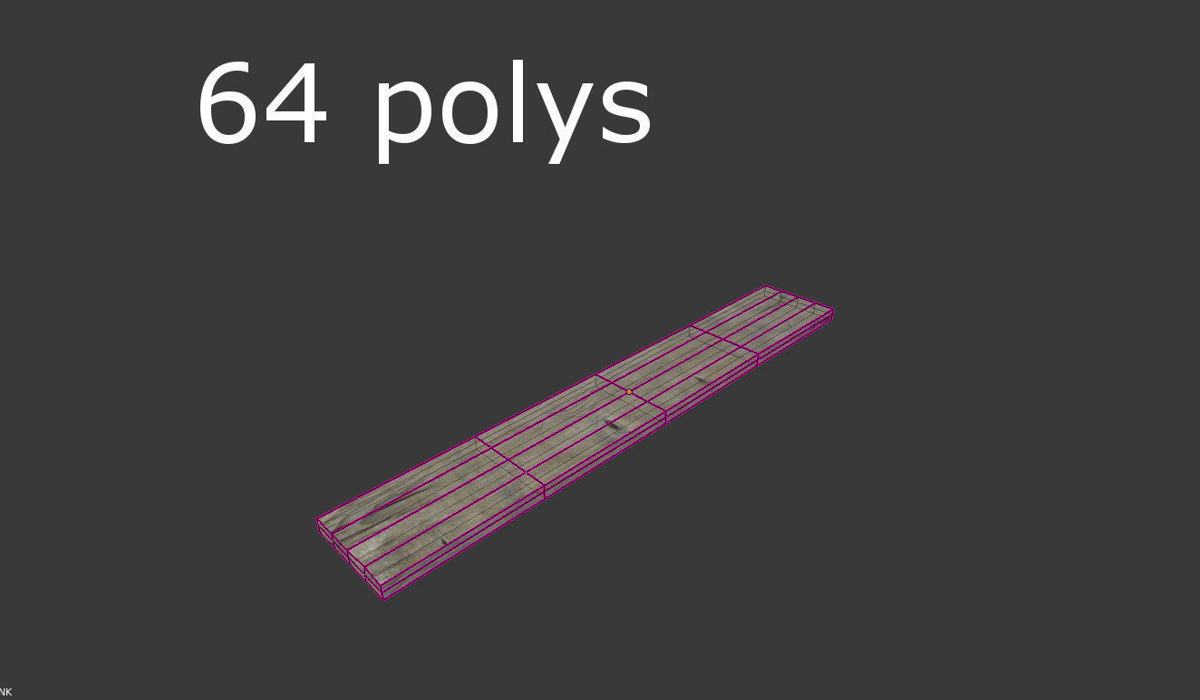 3D model low poly wood plank VR / AR / low-poly | CGTrader
