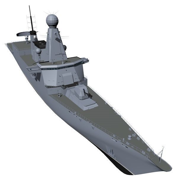 Guided Missile Destroyer 3D model | CGTrader