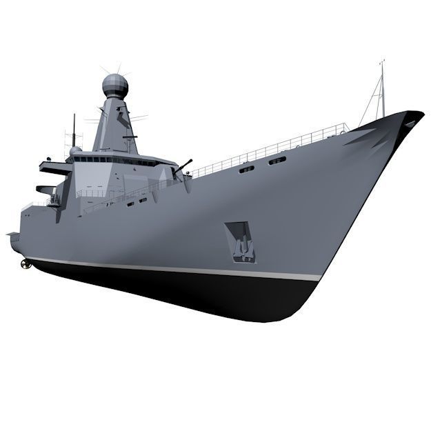 Guided Missile Destroyer 3D model | CGTrader