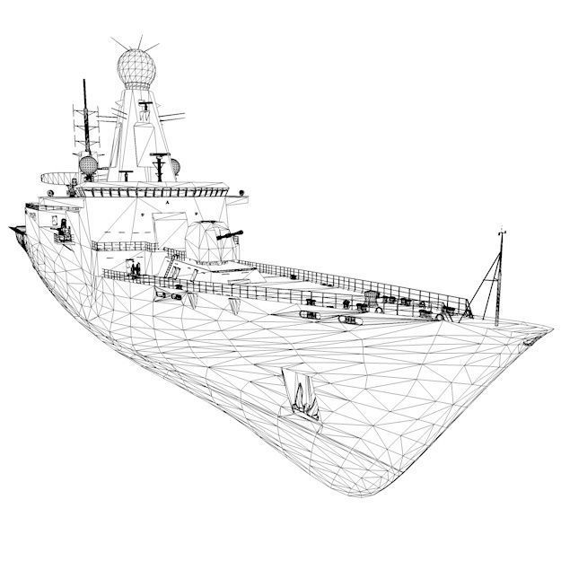 Guided Missile Destroyer 3D model | CGTrader