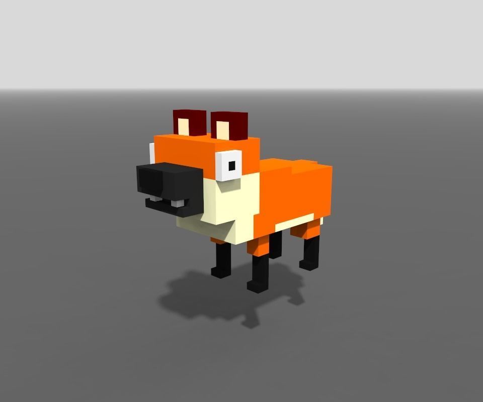 3D model Voxel Maned Wolf VR / AR / low-poly | CGTrader