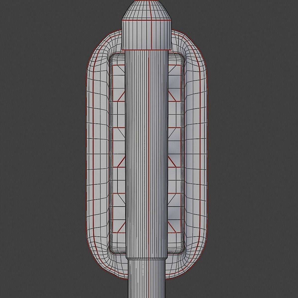 Single Head Traffic Light 3D model | CGTrader